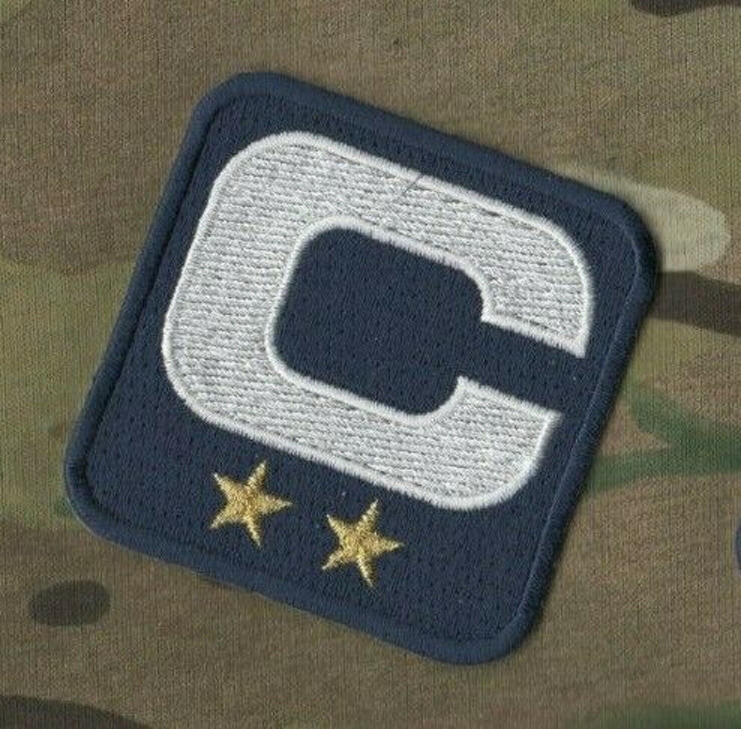 GENERIC CAPTAIN'S JERSEY 1-GOLD-⭐STAR CAPTAINS NAVY BLUE Iron-on C ...