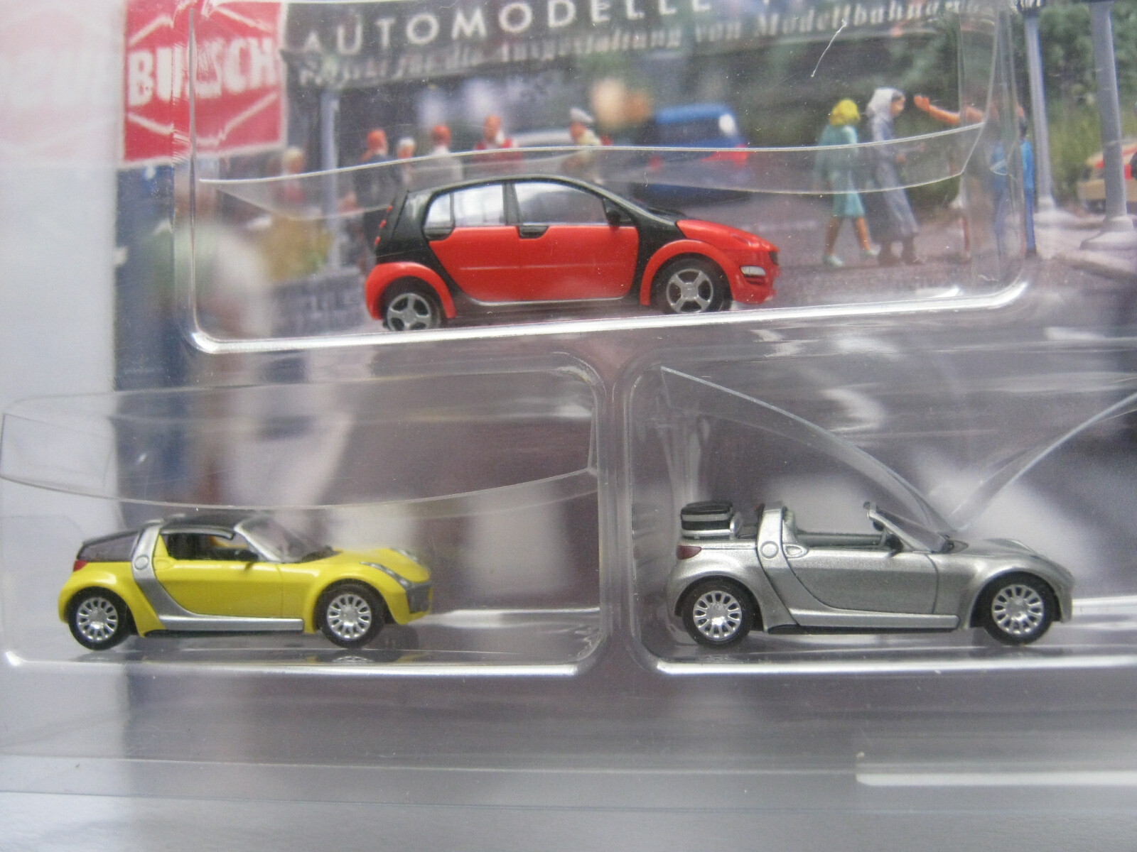 BUSCH SMART Modellauto 1:87 zu Autohaus 1000 NEU Autotransport Roco H0 ...