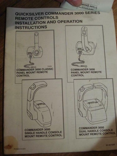 90-827290 Commander 3000 Remote Controls Mercruiser | eBay