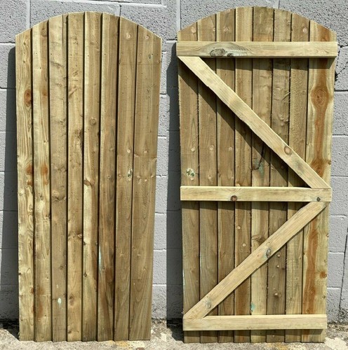 Premier Semi Braced Feather Edge Gate Arch Top 750mm x 1800mm (6ft ...