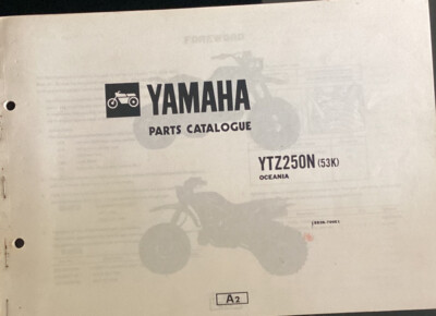 Yamaha genuine-parts book YTZ250 N 1985 TRI-Z | eBay