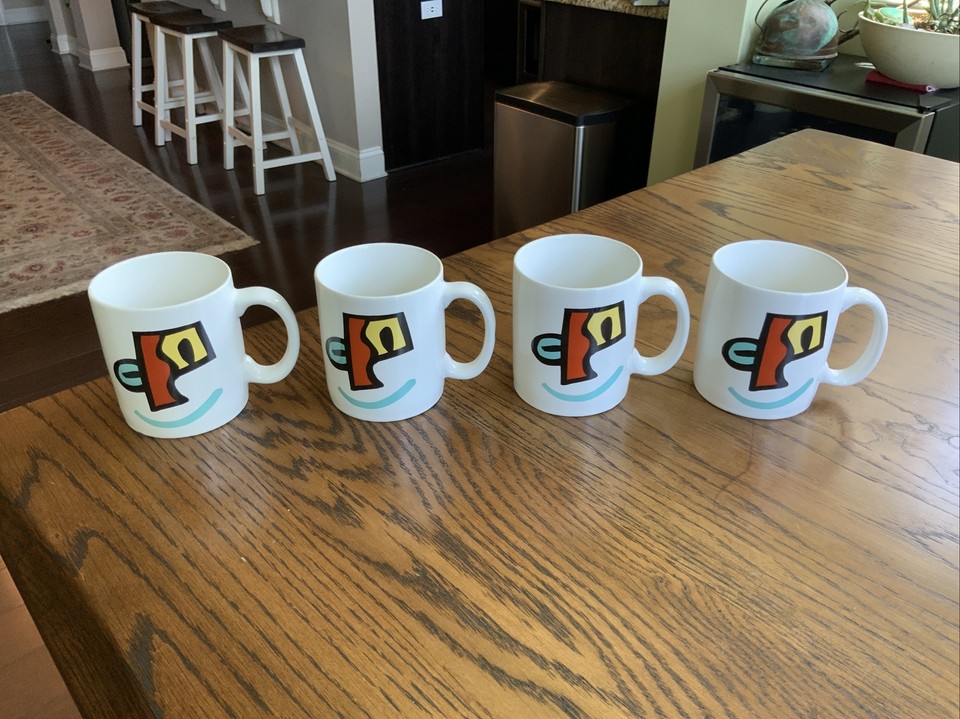 Javier Mariscal Set Of 4 Circulo De Lectores Coffee Tea Cup Mug, Spain ...