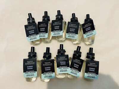 10x New Bath & Body Works Wallflowers sunrise 🌅 Marina Diffuse Refill ...