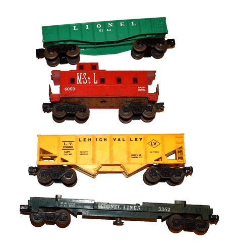 Lionel O Gauge Rolling Stock Lot of 4 Model Railroad Layout Rolling ...