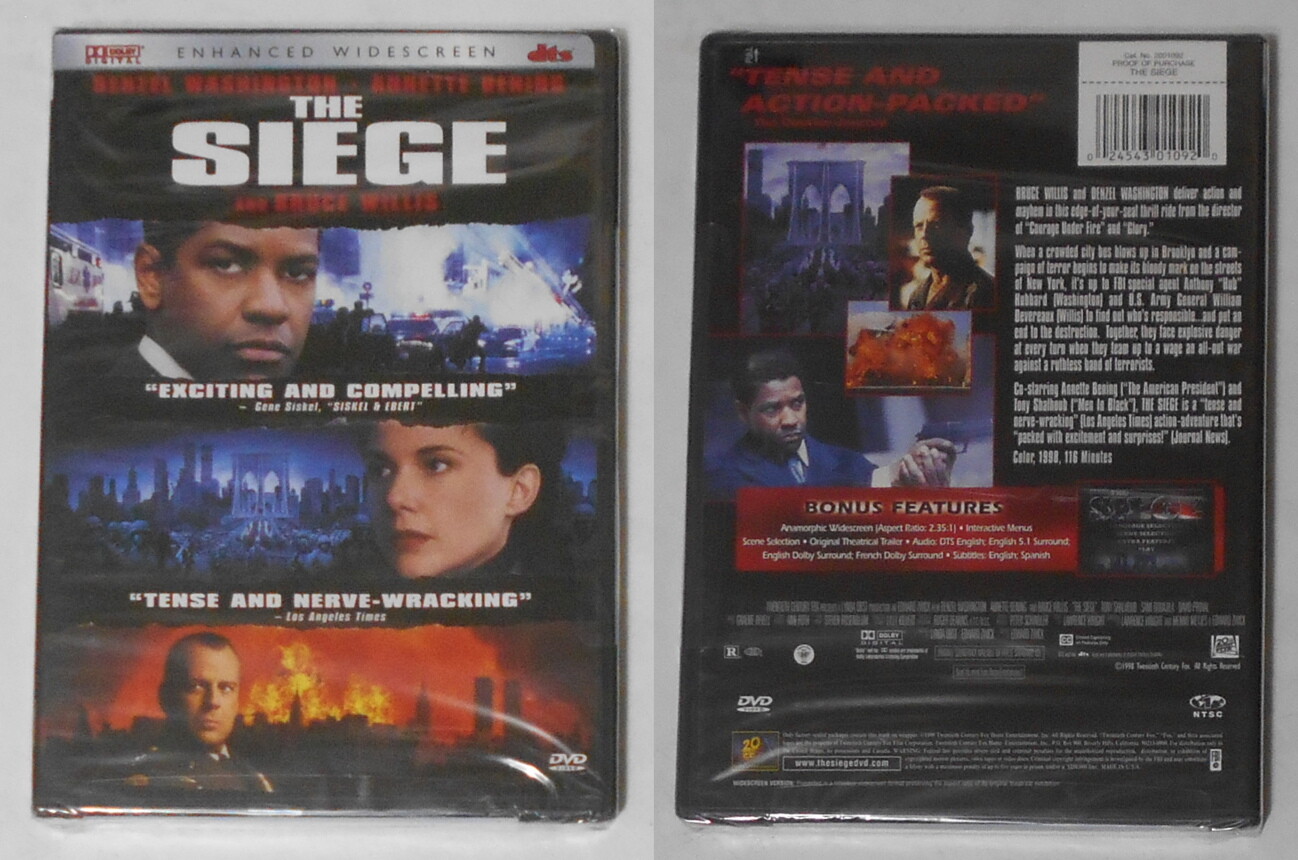 The Siege movie - Denzel Washington, Annette Bening, Bruce Willis ...
