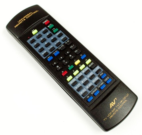 AV7 TV VCR SAT TXT HiFi CD LD Universal Remote Control -Good- AK266 | eBay