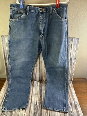 Wrangler George Straight Cowboy Collection Starched Blue Jeans Men’s ...