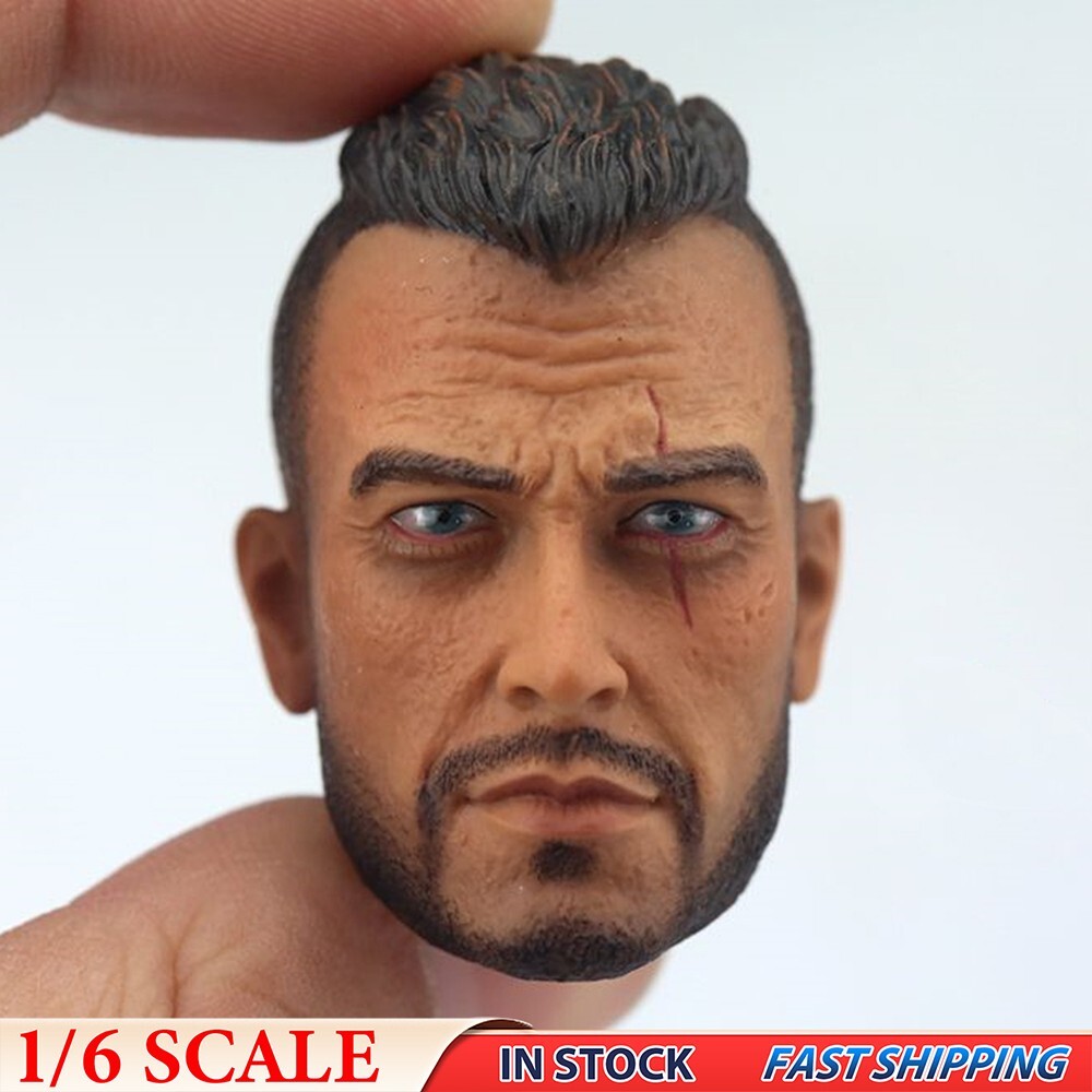1/6 Soliders John Soap Man Head Sculpt Fit 12" Hot Toys Male Body ...