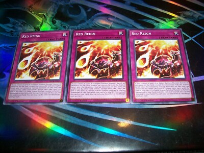 3x Red Reign 1st Edition Common SDCK-EN035 Yu-Gi-Oh! | eBay