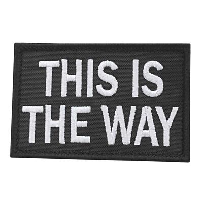 this is the way 2x3 25 embroidered morale tactical military touch ...