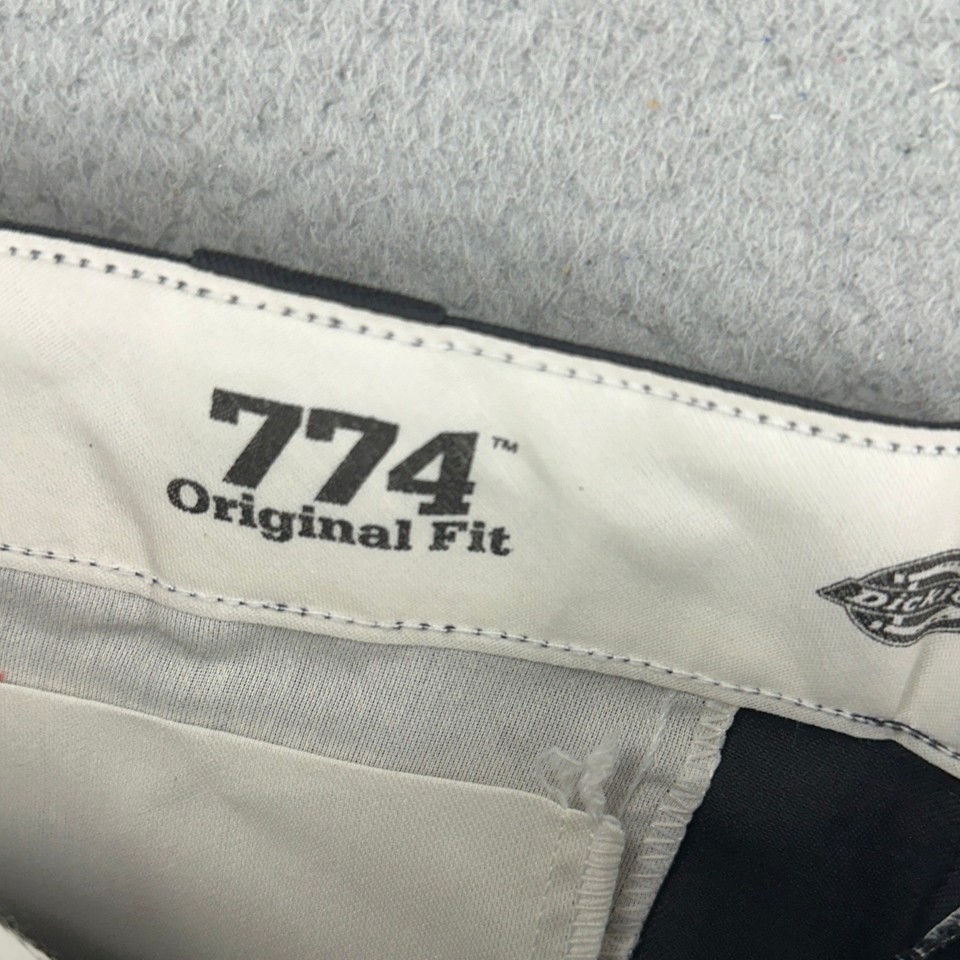 Dickies 774 Original Fit Womens Work Pants 8R Black Straight Leg Flat Front NEW | eBay