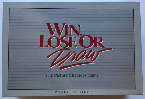 Vintage 1988 Win Lose Or Draw Party Edition Picture Cherades Game | eBay