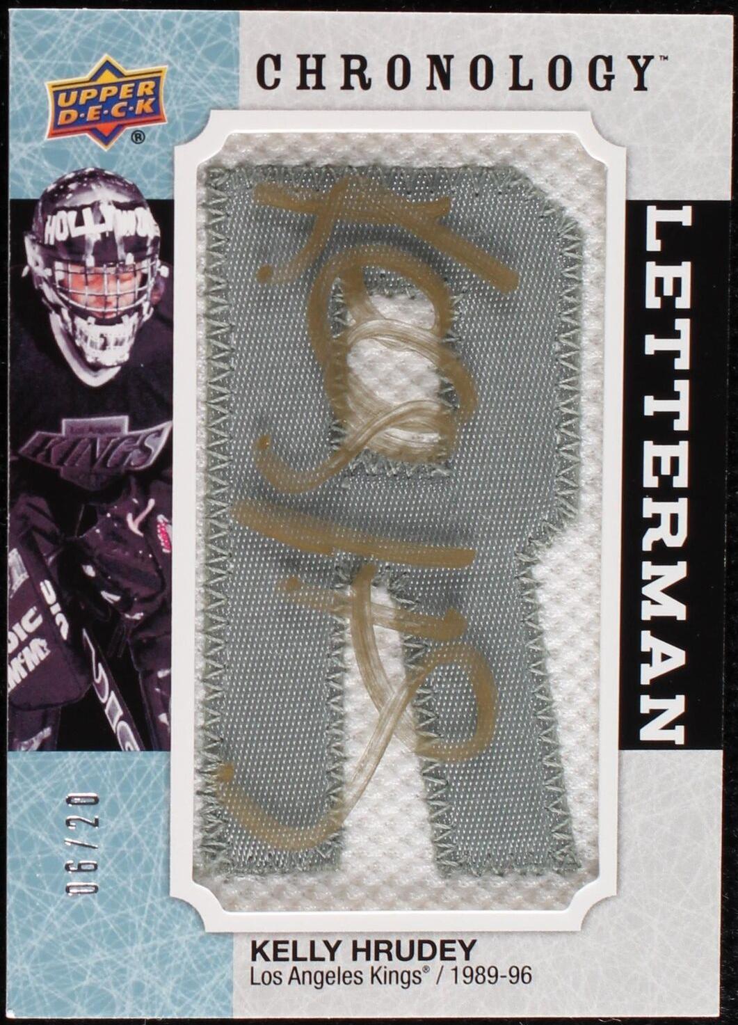 2018-19 Upper Deck Chronology - Letterman Patches Letter Relics Auto ...
