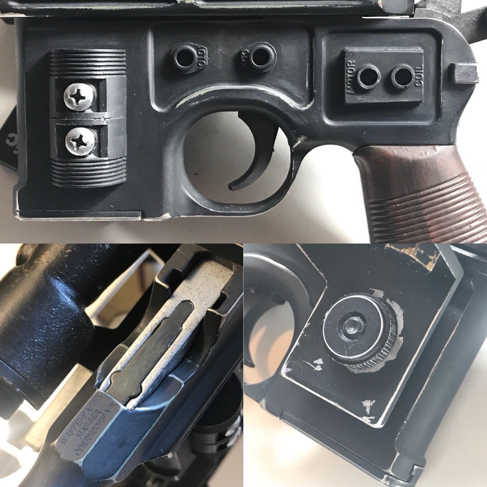 Han Solo Blaster ESB - VINTAGE MGC NON-FIRING MAUSER & SCOPE! Star Wars ...