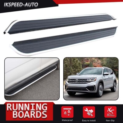 Running Boards Side Steps Pedals Nerf Bar fits for VW Atlas Teramont ...