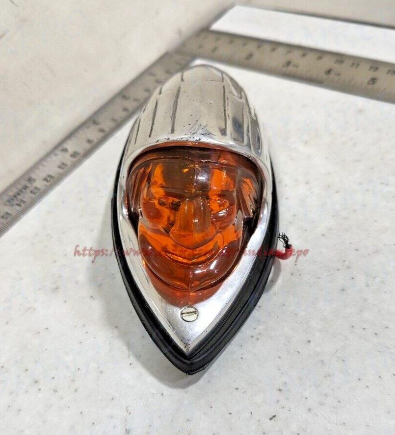 FRONT FENDER LIGHT, Head style ORANGE for INDIAN MOTORCYCLE; Part ...