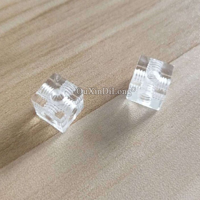 Cheap 500PCS Clear Acrylic Cubes Block Right Angle Corner Braces Joint ...