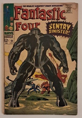 Fantastic Four #64 (1st app of Kree Sentry ) 1967 Silver Age | eBay