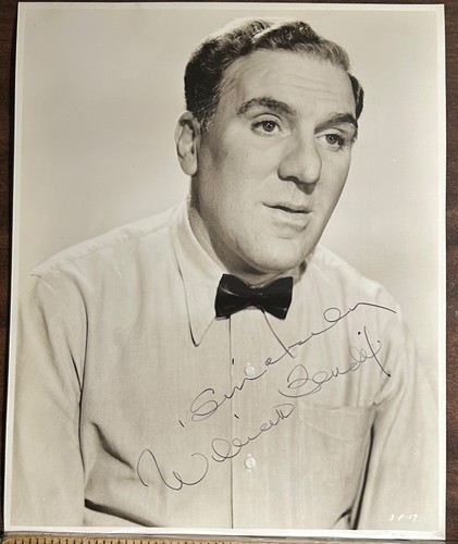 WILLIAM BENDIX—SIGNED PHOTO—NOIR + LIFE OF RILEY Star•AA Nom•Hitchcock ...