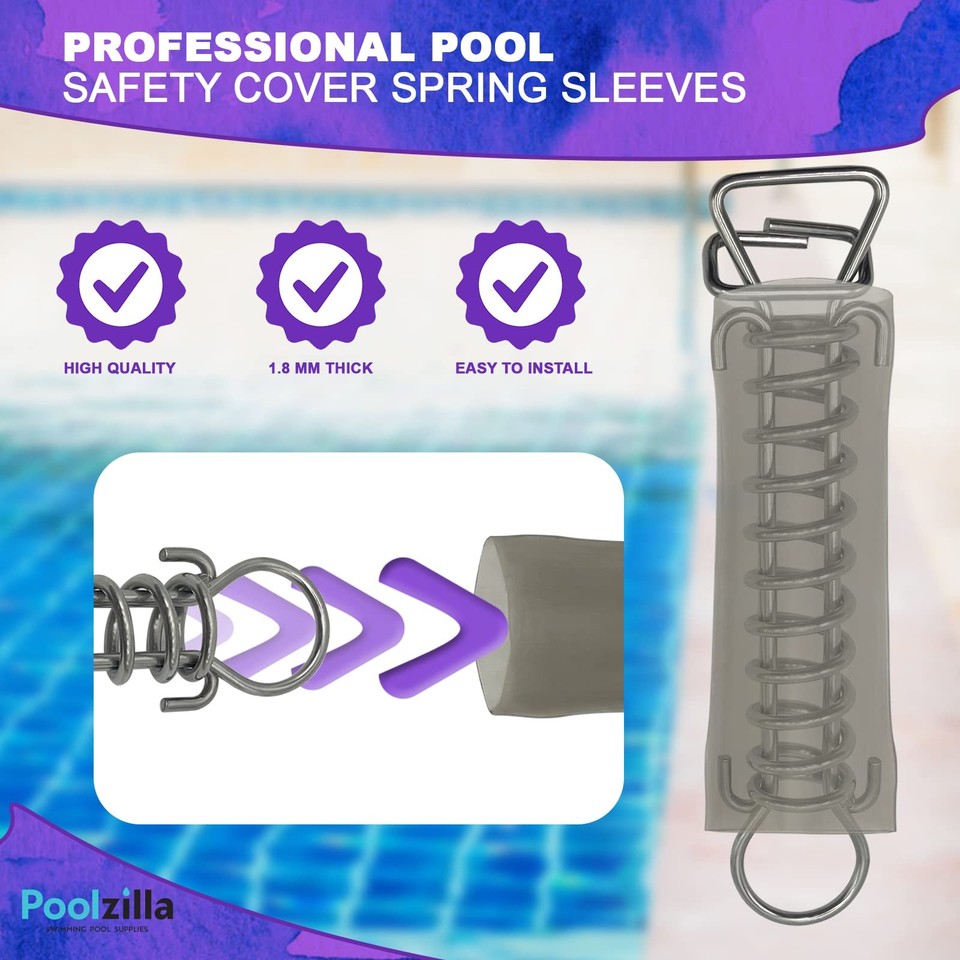 20 Pack Spring Sleeves For Pool Safety Cover Springs Made Of Vinyl ...