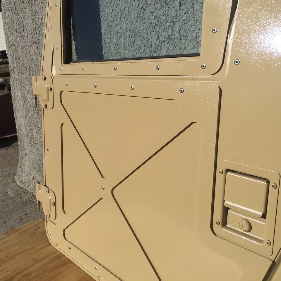 Military Hard Doors- TAN - NEW - 4 -fits Humvee X-Door Style M998 H1 ...