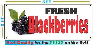 Full Color FRESH BLACKBERRIES BANNER Sign NEW Larger Size Best Quality ...