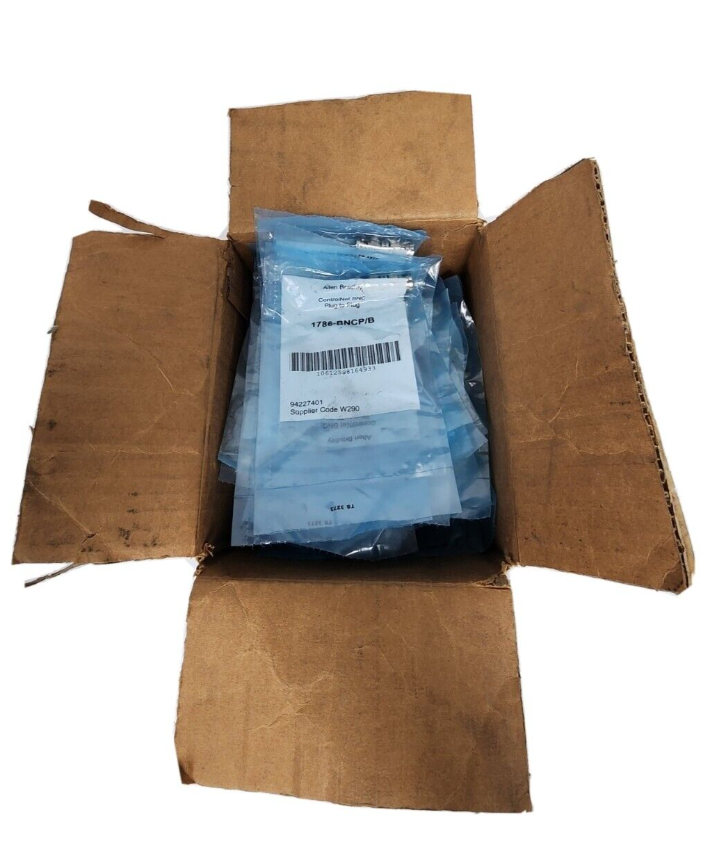 BOX OF 39 NEW ALLEN BRADLEY 1786-BNCP/B CONTROLNET BNC PLUG TO PLUG ...