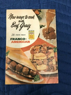 Vintage FRANCO AMERICAN Beef Gravy Recipe Pamphlet | eBay