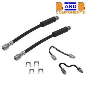 VW BRAKE HOSES PIPES & CLIPS REAR GOLF MK5 MK6 AUDI A3 TT TOURAN A1291 ...