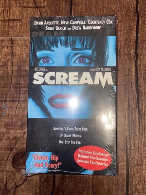 Scream (VHS, 1997) Blue Variant Courtney Cox Rare Seal 786936056839 | eBay