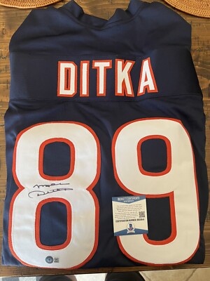 Mike Ditka Autographed/Signed Custom Jersey Beckett Authenticated | eBay