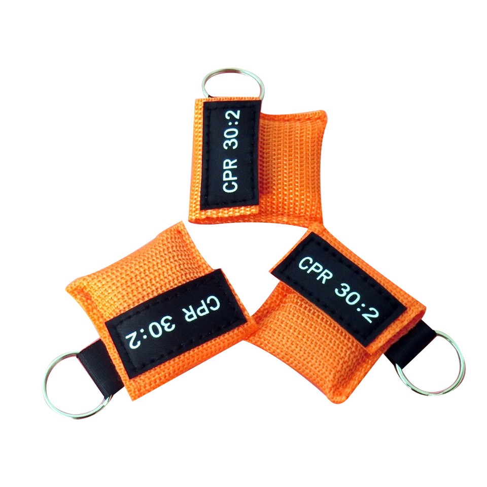 Wholesale First Aid Resuscitation 30:2 CPR Face Mask Key-ring Mouth to ...