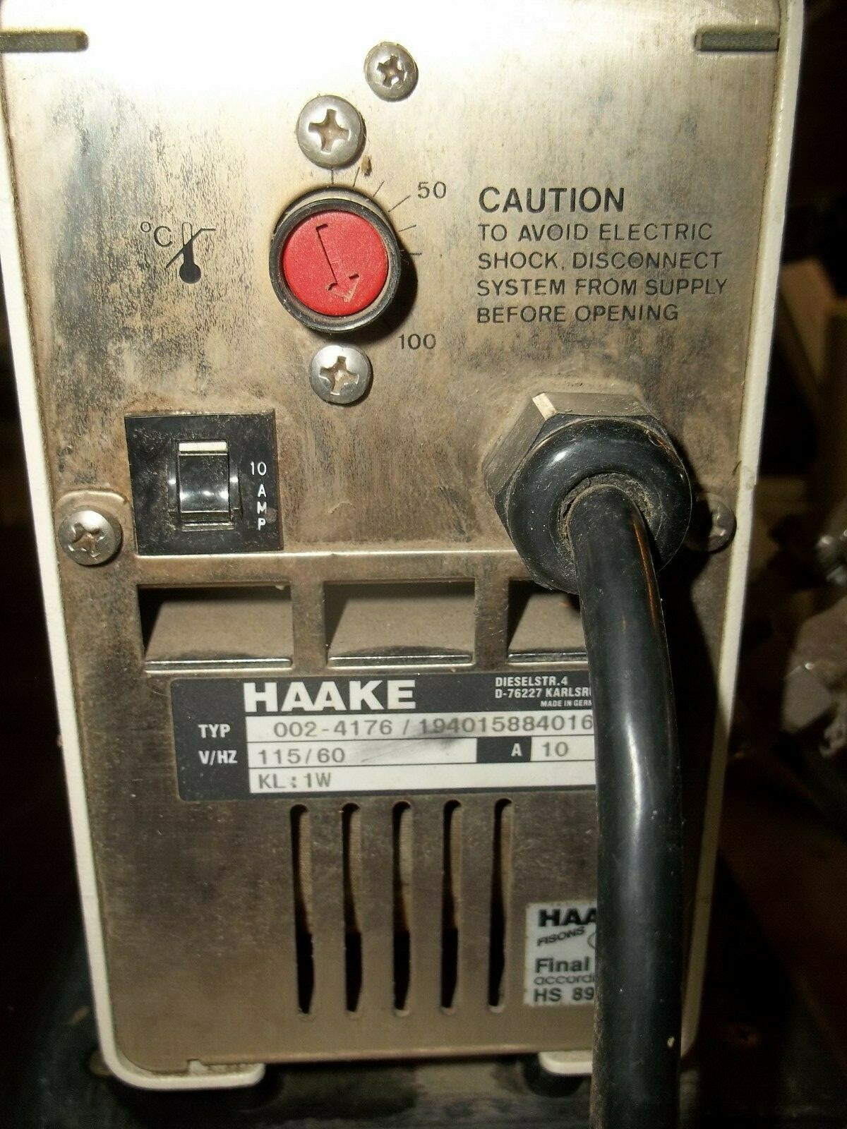 HAAKE K15 002-4355 CIRCULATING WATER 115V 60HZ W/ HAAKE DC1 0084176 (35 ...
