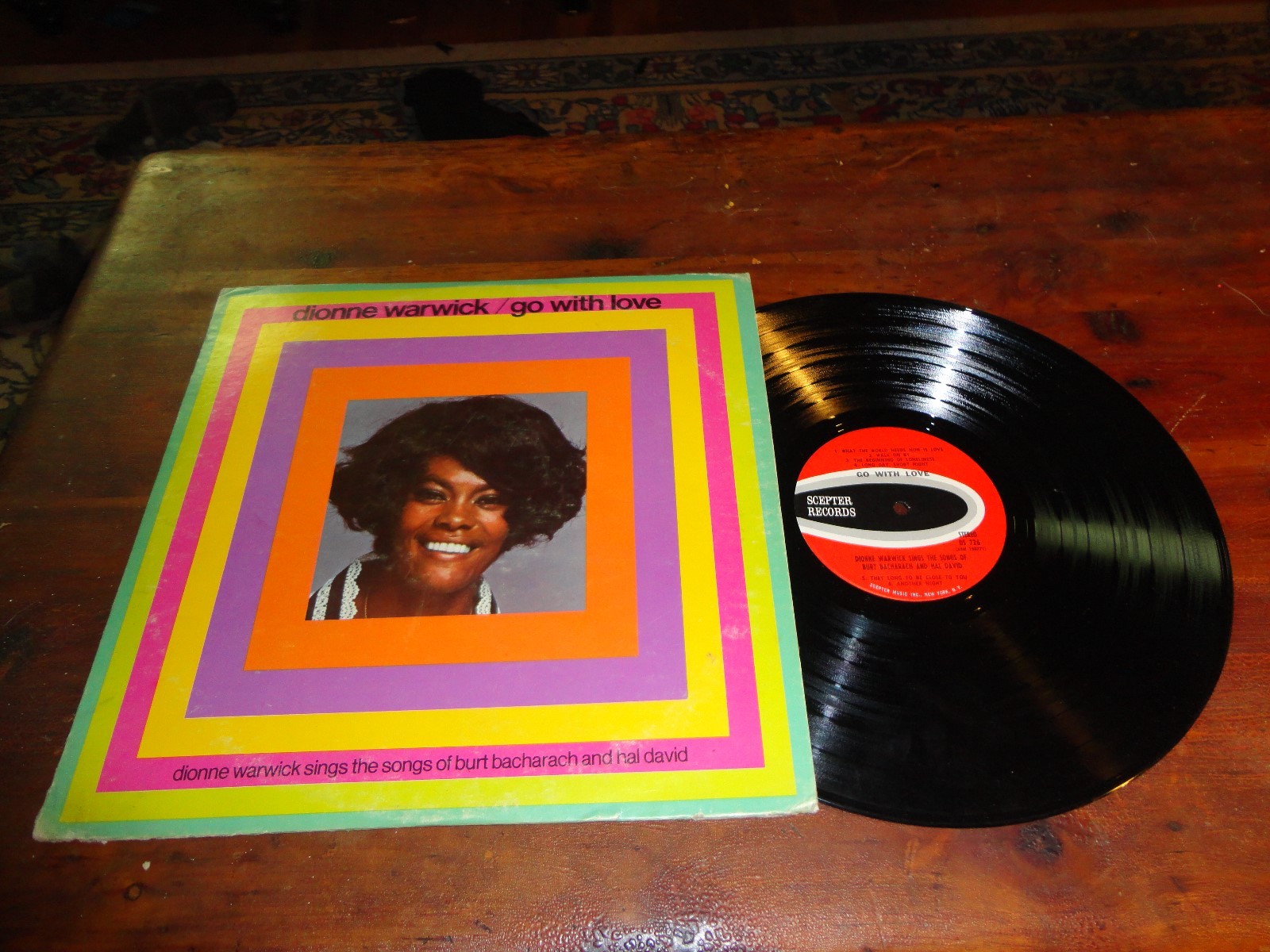 Dionne Warwick Go With Love LP 1967 Sceptor P2S-5524 Columbia House VG+ ...