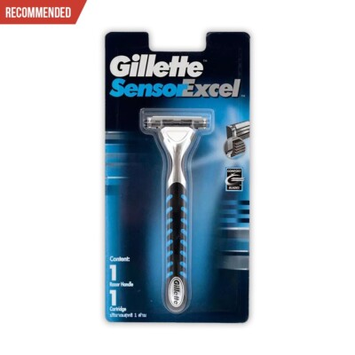 Gillette Sensor Excel Razor Blades Twin Shaver Cartridges Handle Men ...