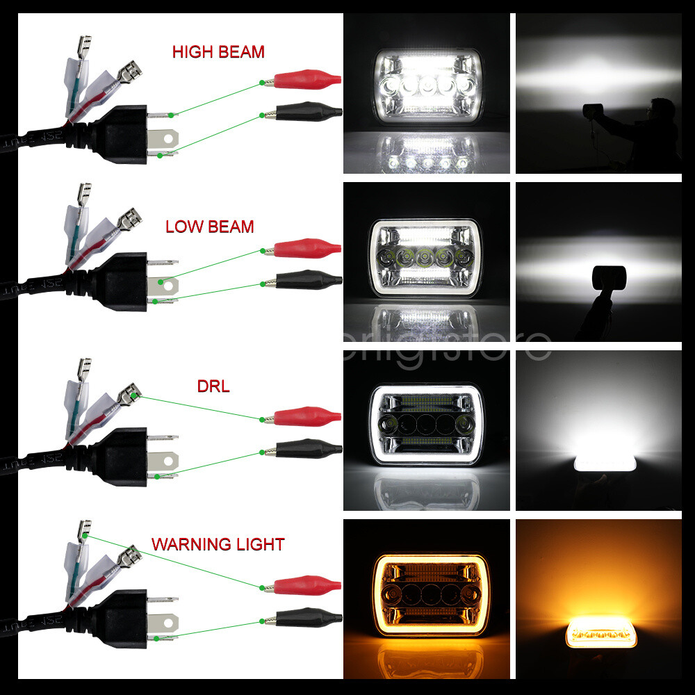 85W LED Seal Headlight For International Harvester 4700 4800 4900 8100 ...