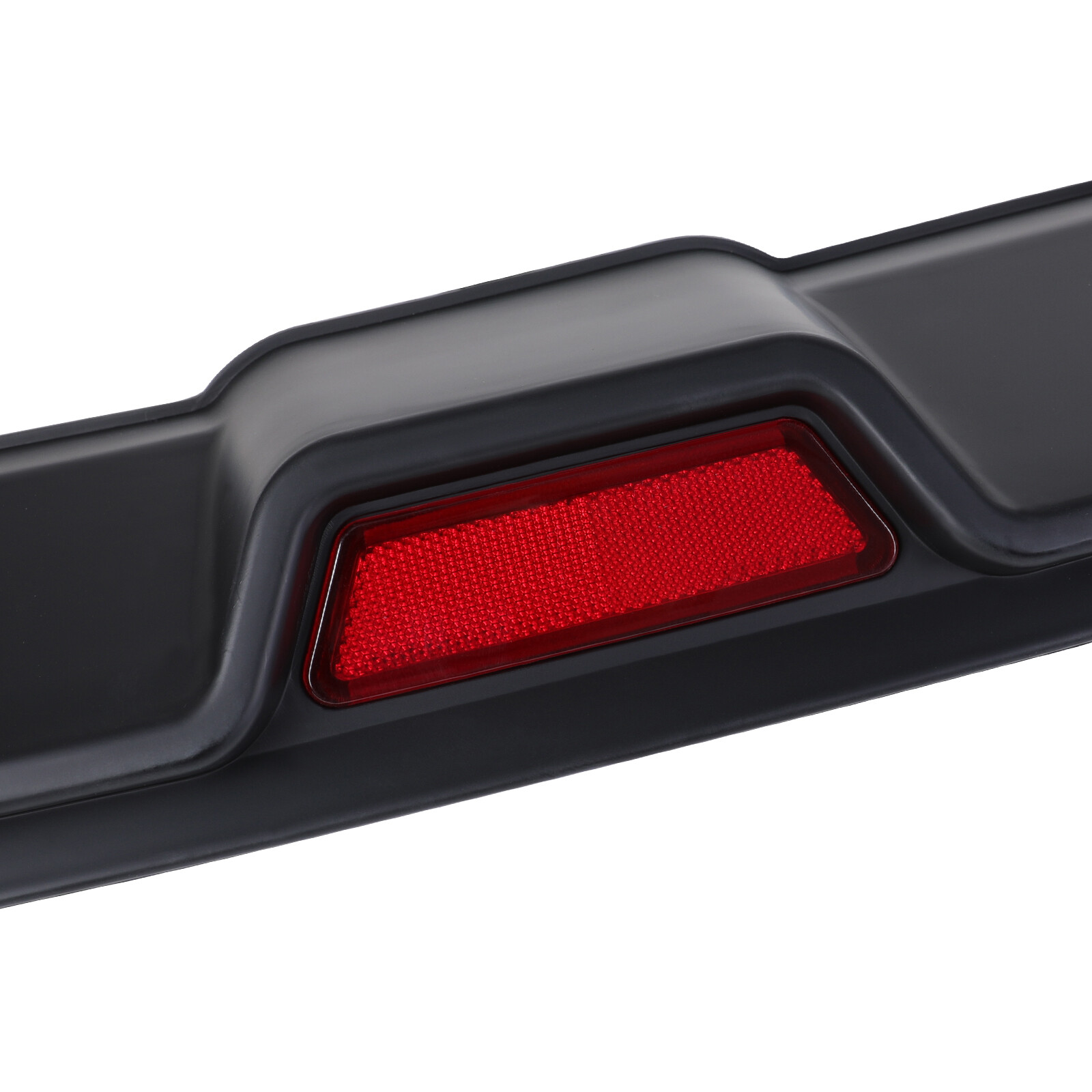 Universal Rear Bumper Lip Splitter Spoiler Chrome Diffuser Exhaust Pipe ...