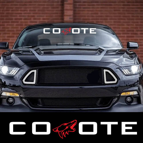 COYOTE Windshield Banner Vinyl Decal Sticker Back Window Fits Ford ...