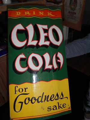 1939 Cleo Cola Tin Sign Rare | eBay