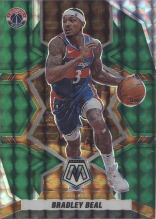 2021-22 Panini Mosaic - All-NBA Bradley Beal #294 Green Mosaic Prizm ...