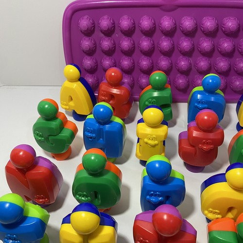 Fisher Price Pop Onz Building System 30 Piece Lot - Animals & Alphabet ...