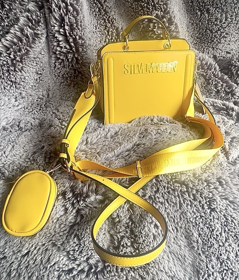 $88 NEW STEVE MADDEN BEVELYN SATCHEL CROSSBODY PURSE BAG AIR POD CASE ...