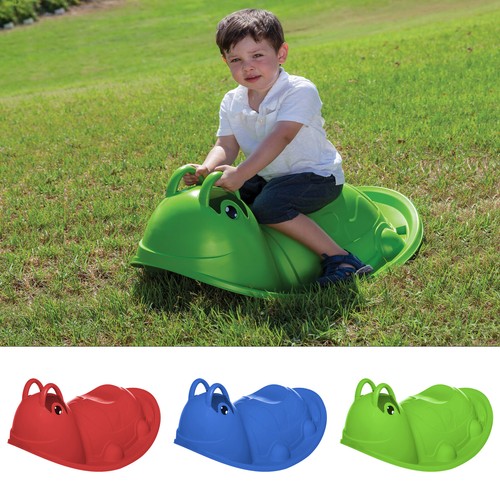 Kids Plastic Seesaw Outdoor Garden Rocker Turtle Character Childrens ...