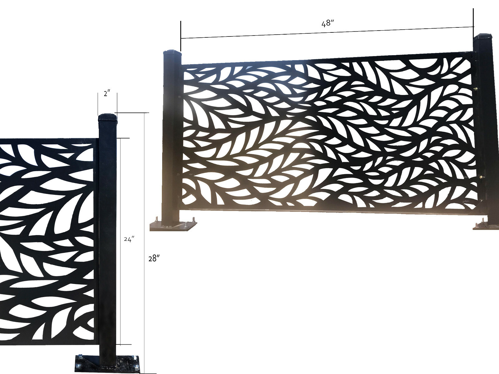 Metal Privacy Panel,Galvanized Powder Coated Steel Panel & Universal ...