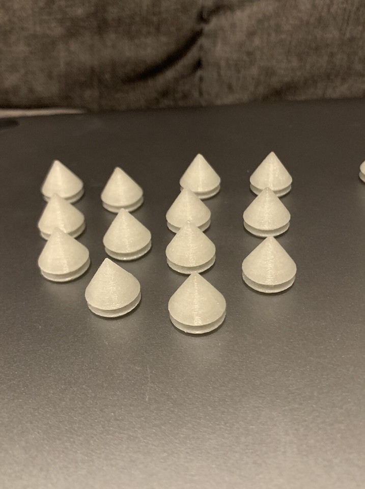 Blue Glow in the Dark Spikes For Crocs, 3D printed pointy charms, 26 ...