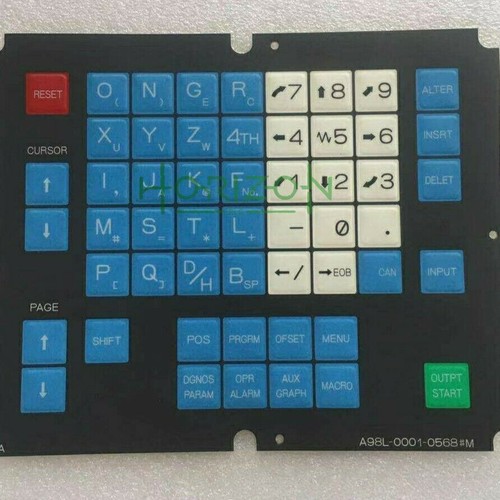 One New Fanuc A98L-0001-0568#M Membrane Keysheet Keypad Free Shipping ...