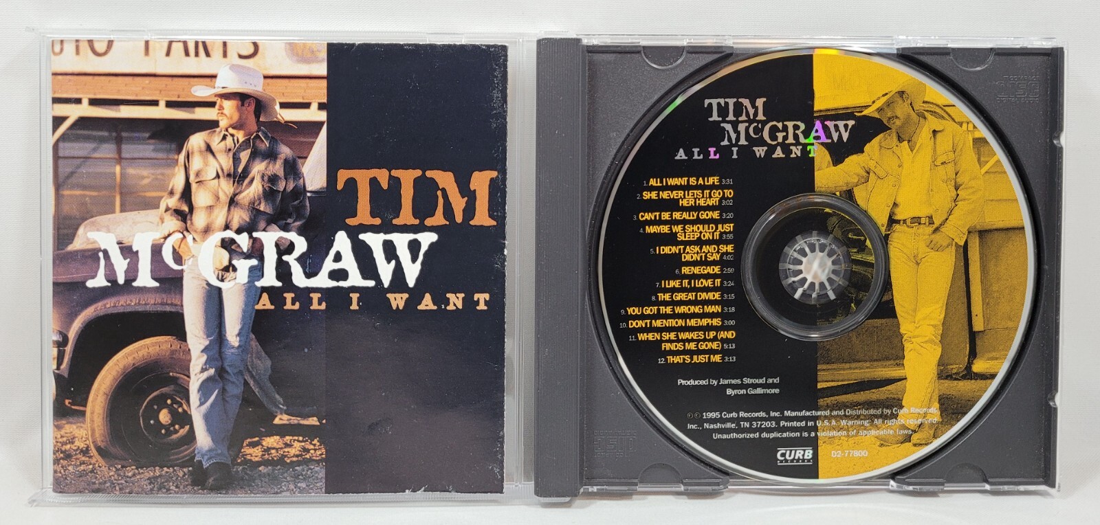 Tim McGraw - All I Want [1995 Used CD] 715187780026| eBay