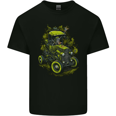 Zombie Hot Rod Halloween Horror Uomo Cotone T-Shirt Tee Top | eBay