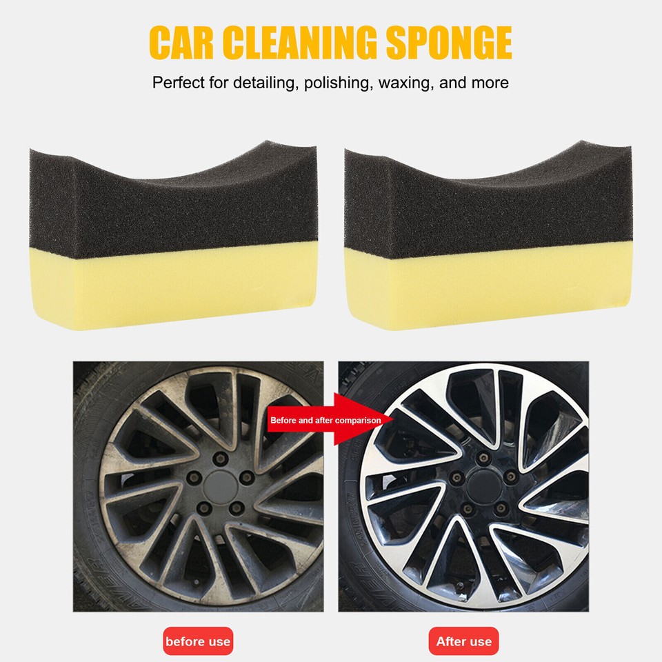 18X Tire Dressing Applicator Pad Car Contour Sponge Gloss Shine ...