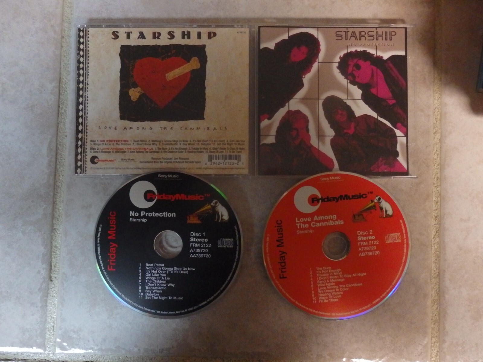 Starship- No Protection/Love Among the Cannibals 2 on 1 CD Jefferson ...